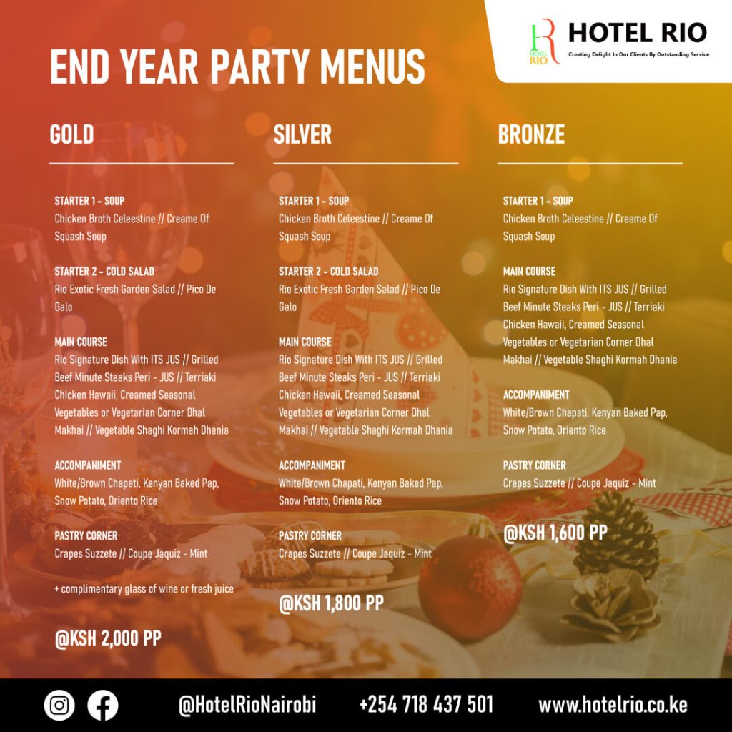 2022 Festive Season Deals - NAIROBI WEST HOTEL