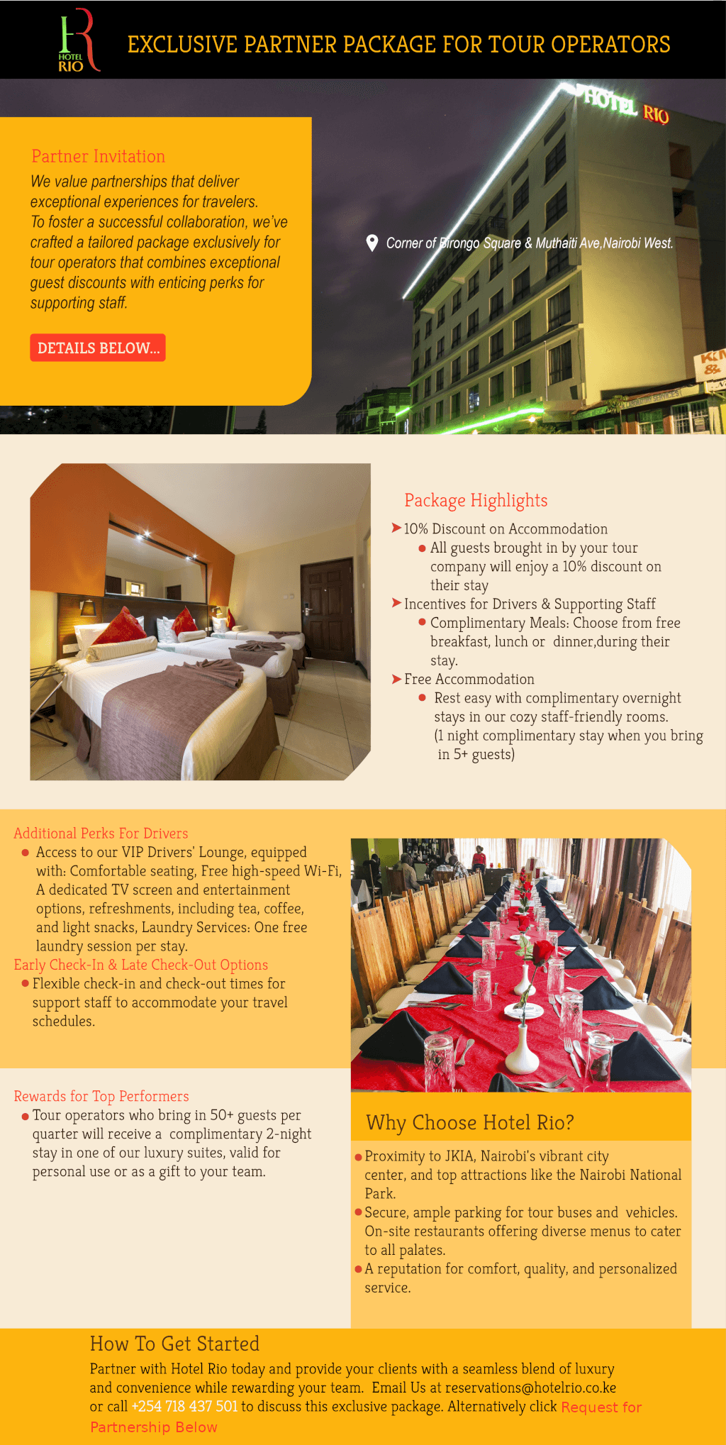 EXCLUSIVE PARTNER PACKAGE FOR TOUR OPERATORS